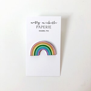 Pastel Rainbow Enamel Pin - Etsy