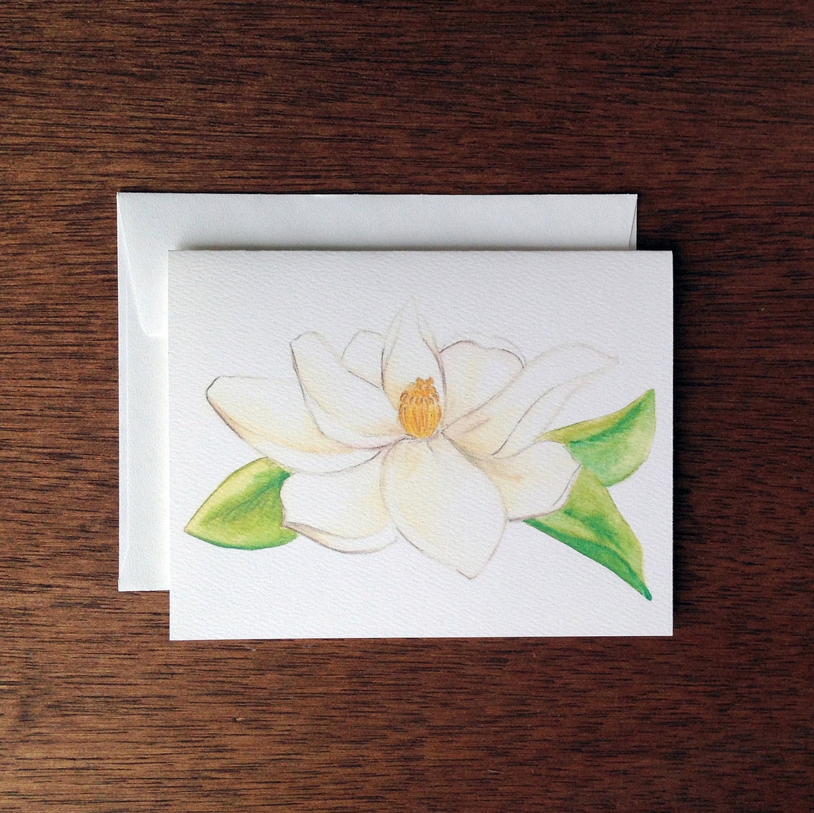 Magnolia Greeting Card or Notecard Set | Etsy