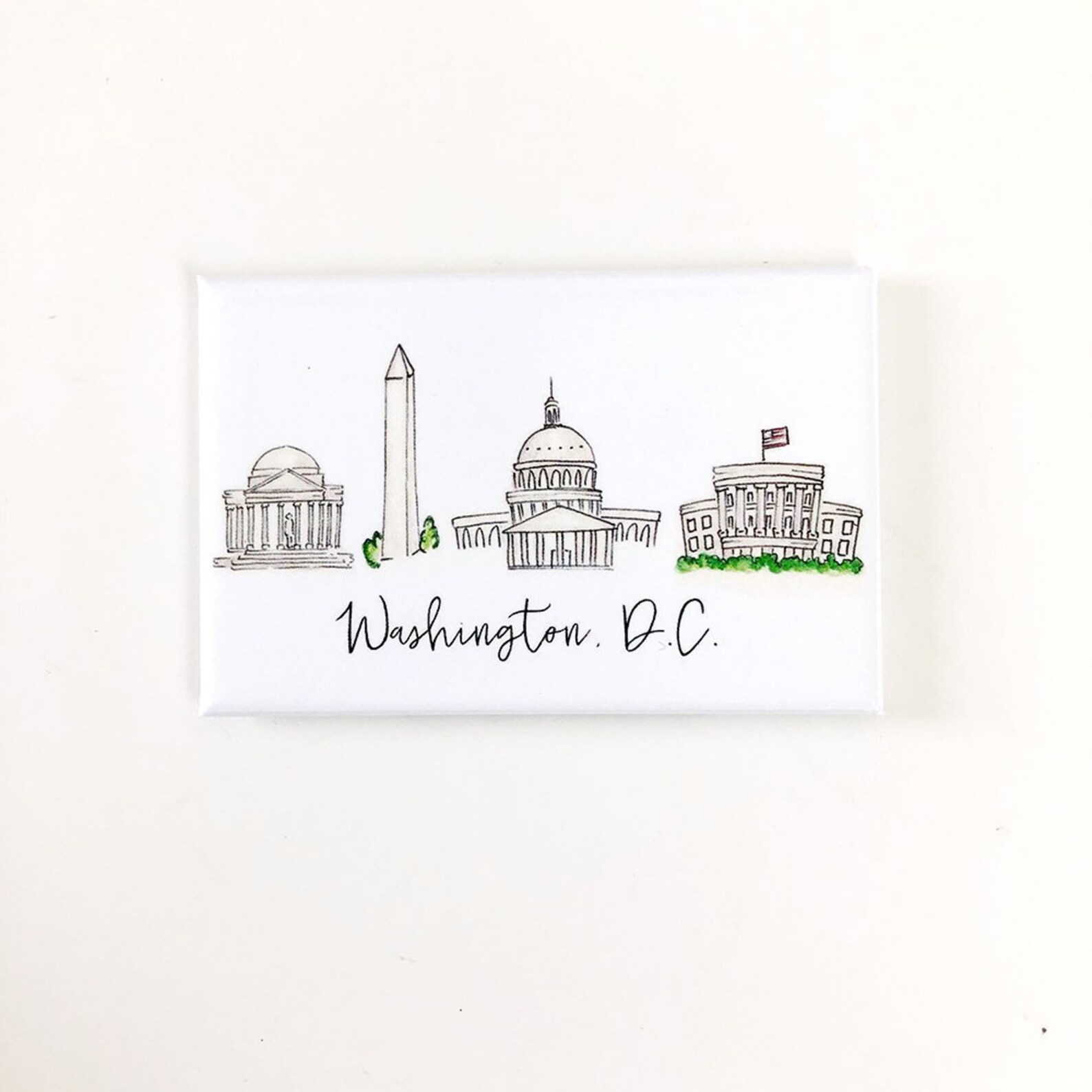 Washington DC Skyline Magnet | Etsy