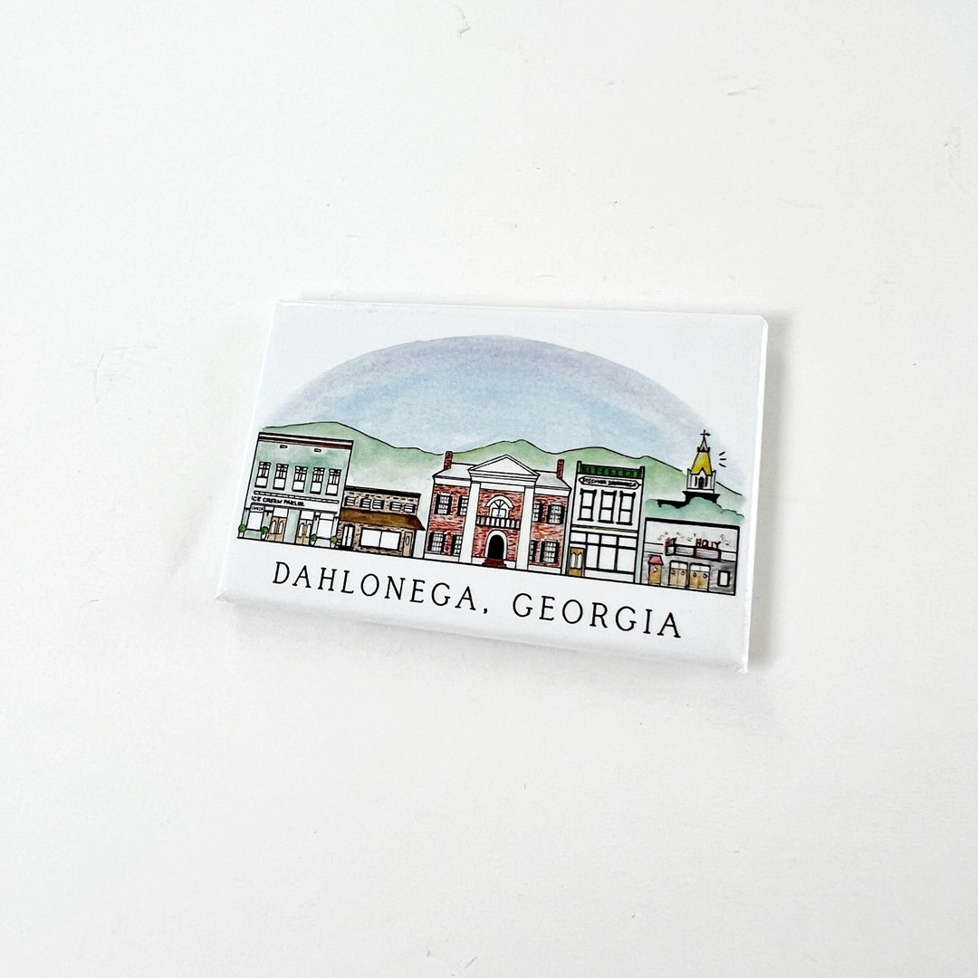 Dahlonega, Georgia Skyline Magnet - Etsy