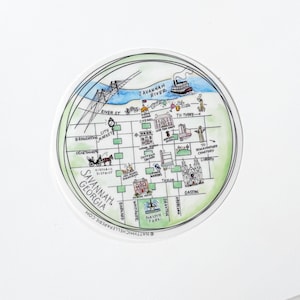 Savannah, Georgia 4" Vinyl Sticker - Etsy