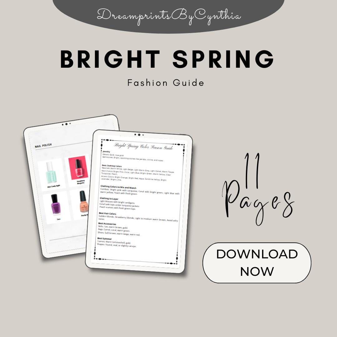 Bright Spring Color Palette Guide – Seasonal Fashion & Beauty Tips - Etsy