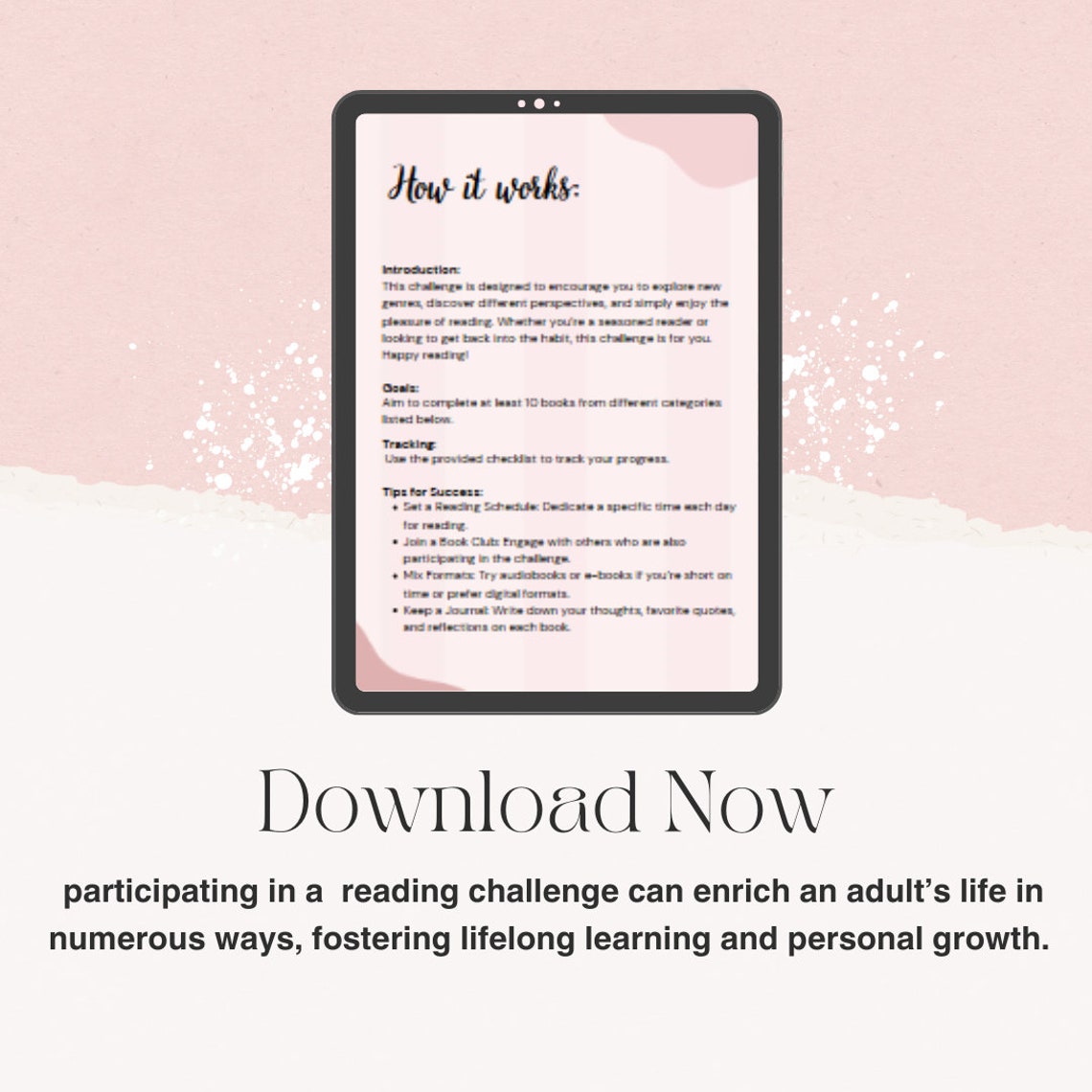 Reading Challenge for Adults, 10 Book Reading Challenge, Complete ...