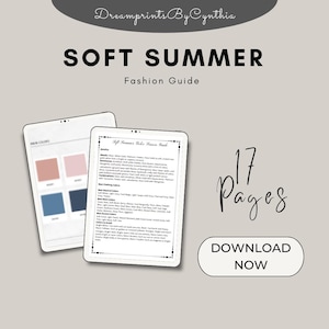 Soft Summer Color Palette Guide, Seasonal Fashion, for Men and Women ...