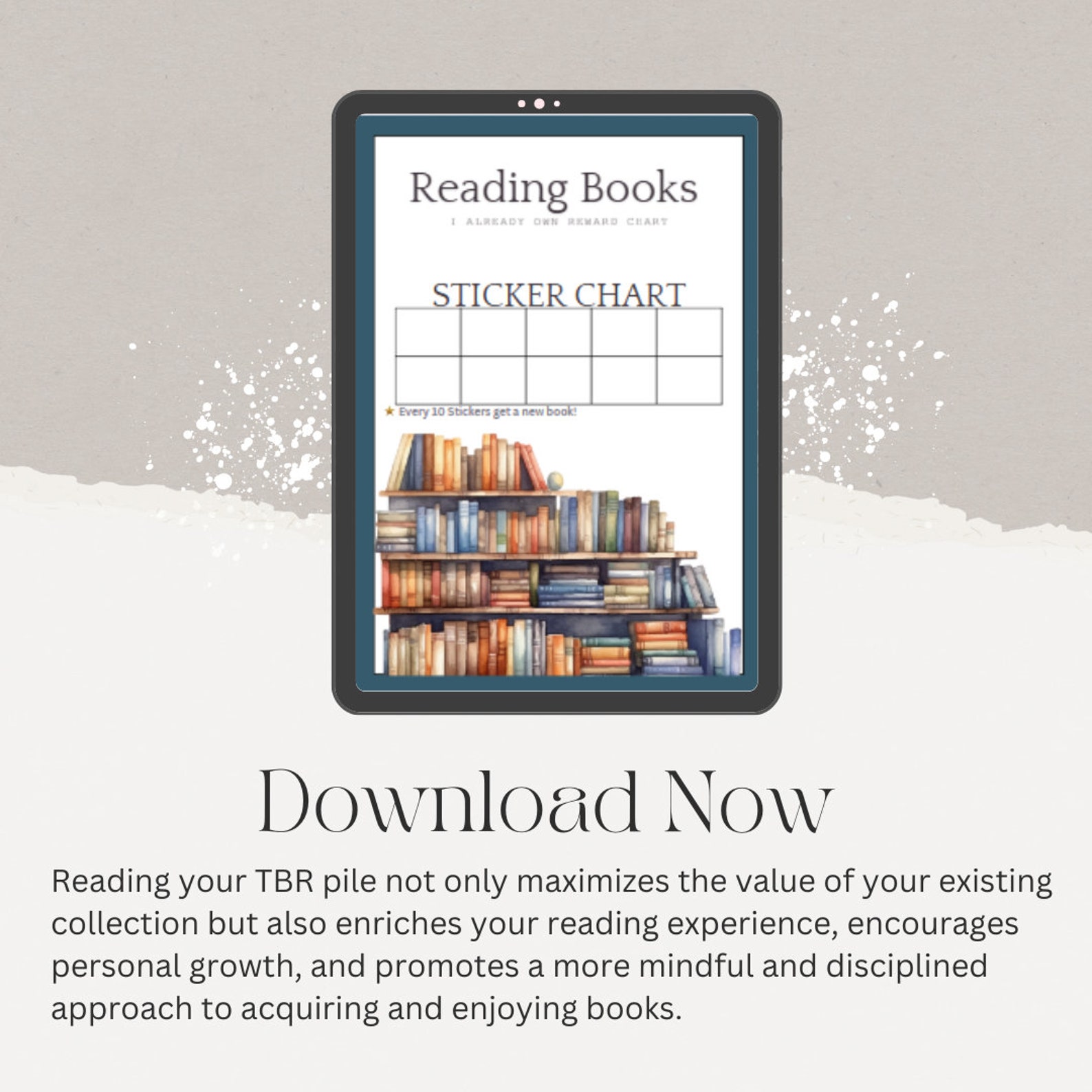 TBR Reward Chart, Reading Chart, Reading Challange, Reading Goal, Book ...