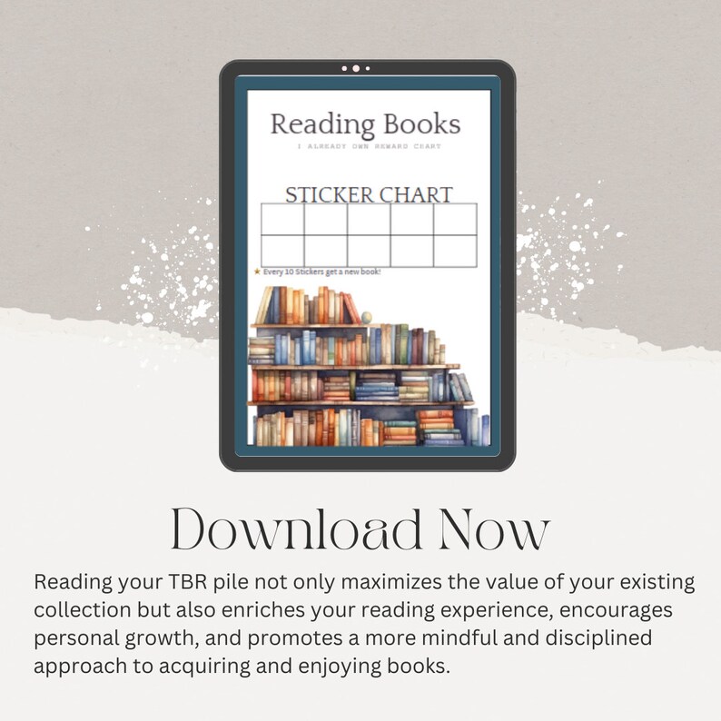 TBR Reward Chart, Reading Chart, Reading Challange, Reading Goal, Book ...