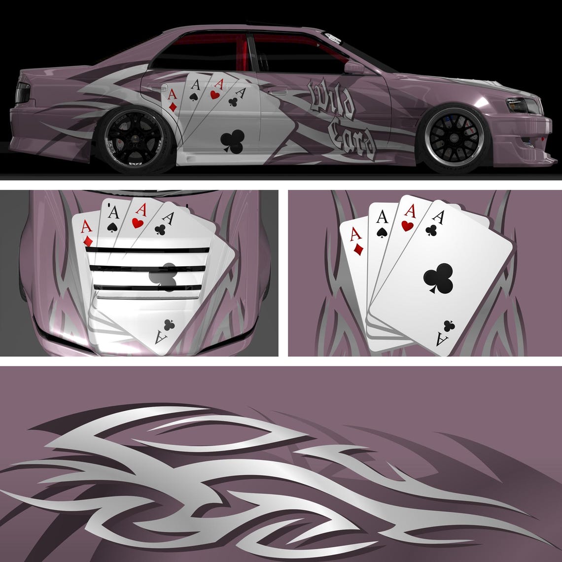 Aces / JDM Tribal Universal Drift Livery - Etsy