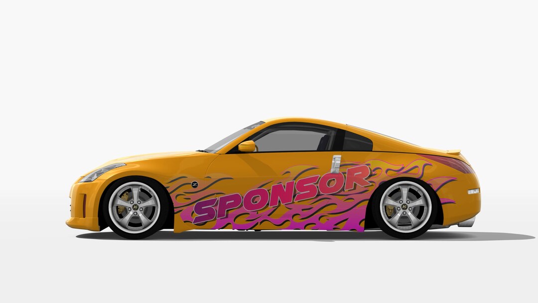 JDM Style Tribal Flames Livery Design - Etsy