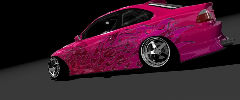 Universal JDM Hotboi Pink Tribal Flames Livery - Etsy