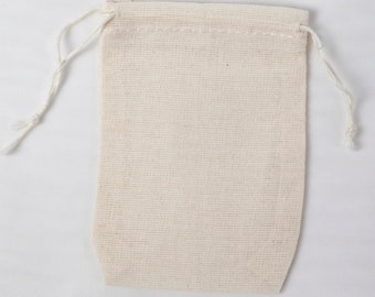 Made in the USA 3x5 Inch Muslin Double Drawstring Bags | Etsy