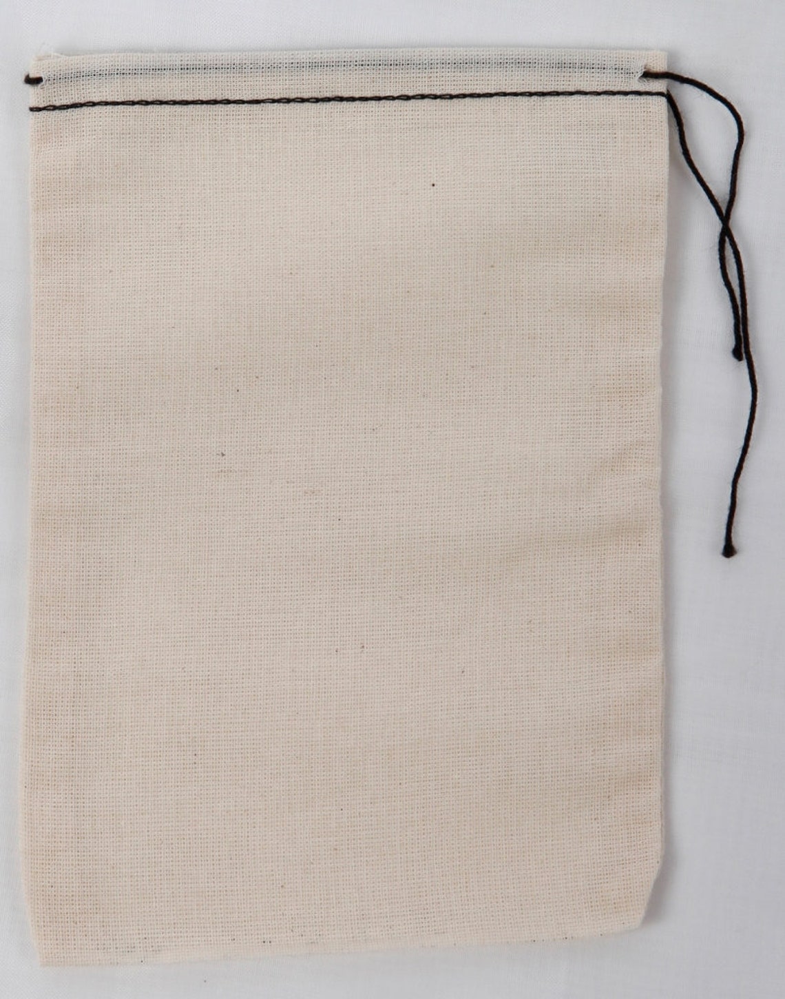 100 4x6 Muslin Drawstring Bags Black Hem and Drawstring - Etsy