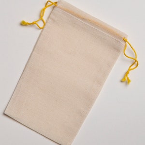 Made in the USA 3x5 Inch Muslin Double Drawstring Bags Multiple Colors ...