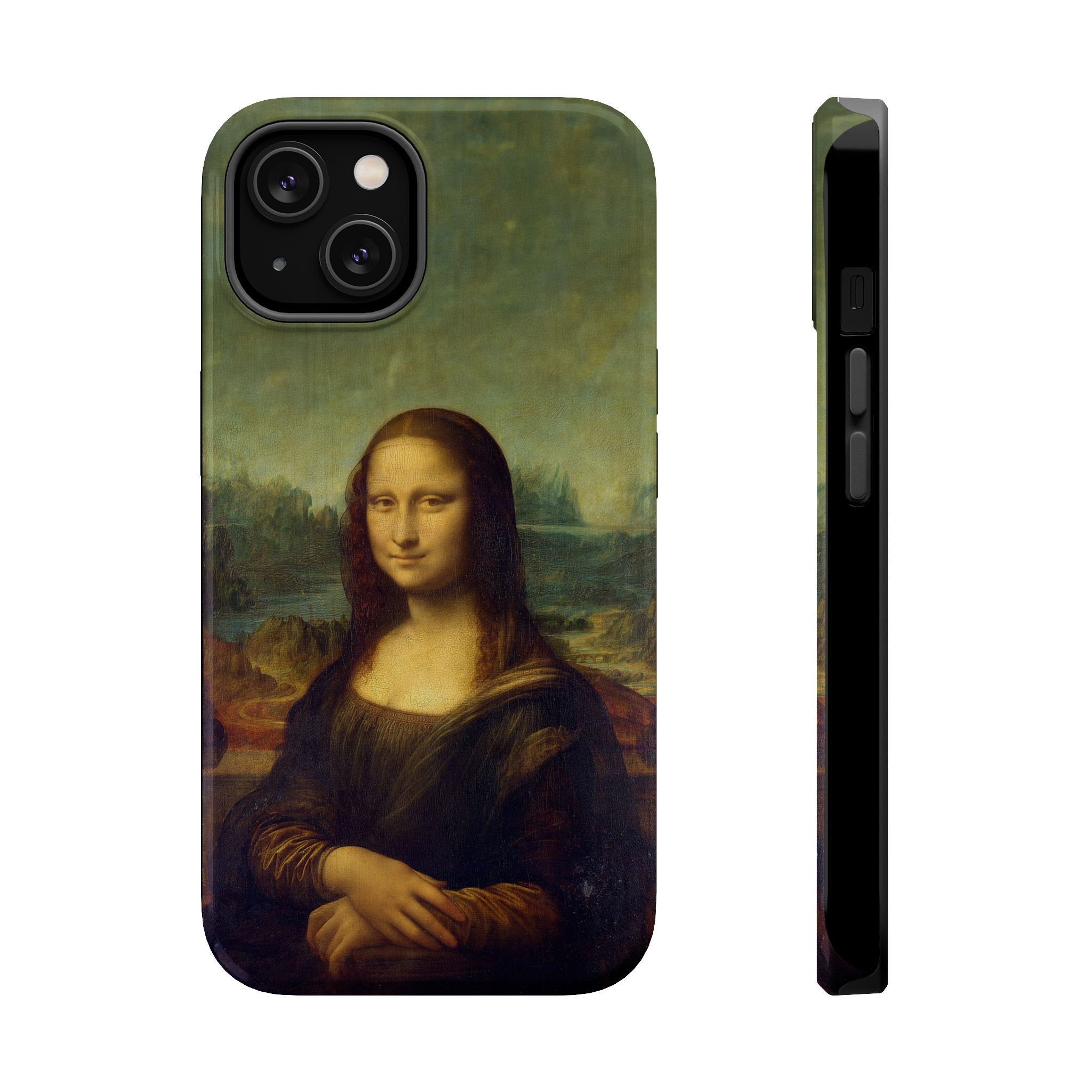 Mona Lisa 2 (outpainted) Magsafe Case Da Vinci Famous Painting Artistic Magnetic Tough iPhone 16 ...