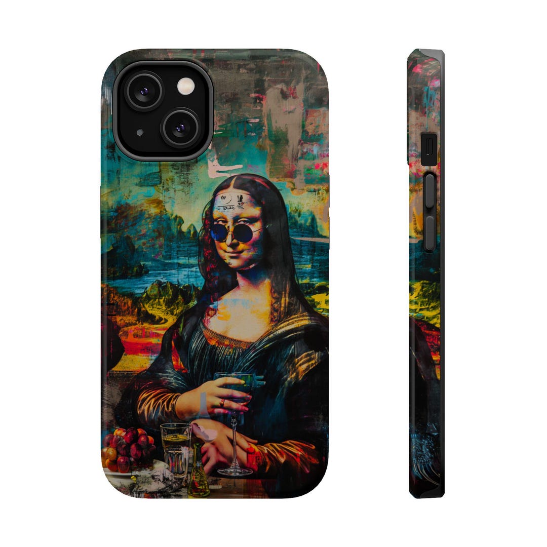 Mona Lisa Party 1 Magsafe Case "da Vinci" Painting Magnetic Tough iPhone 16 15 14 13 Famous - Etsy