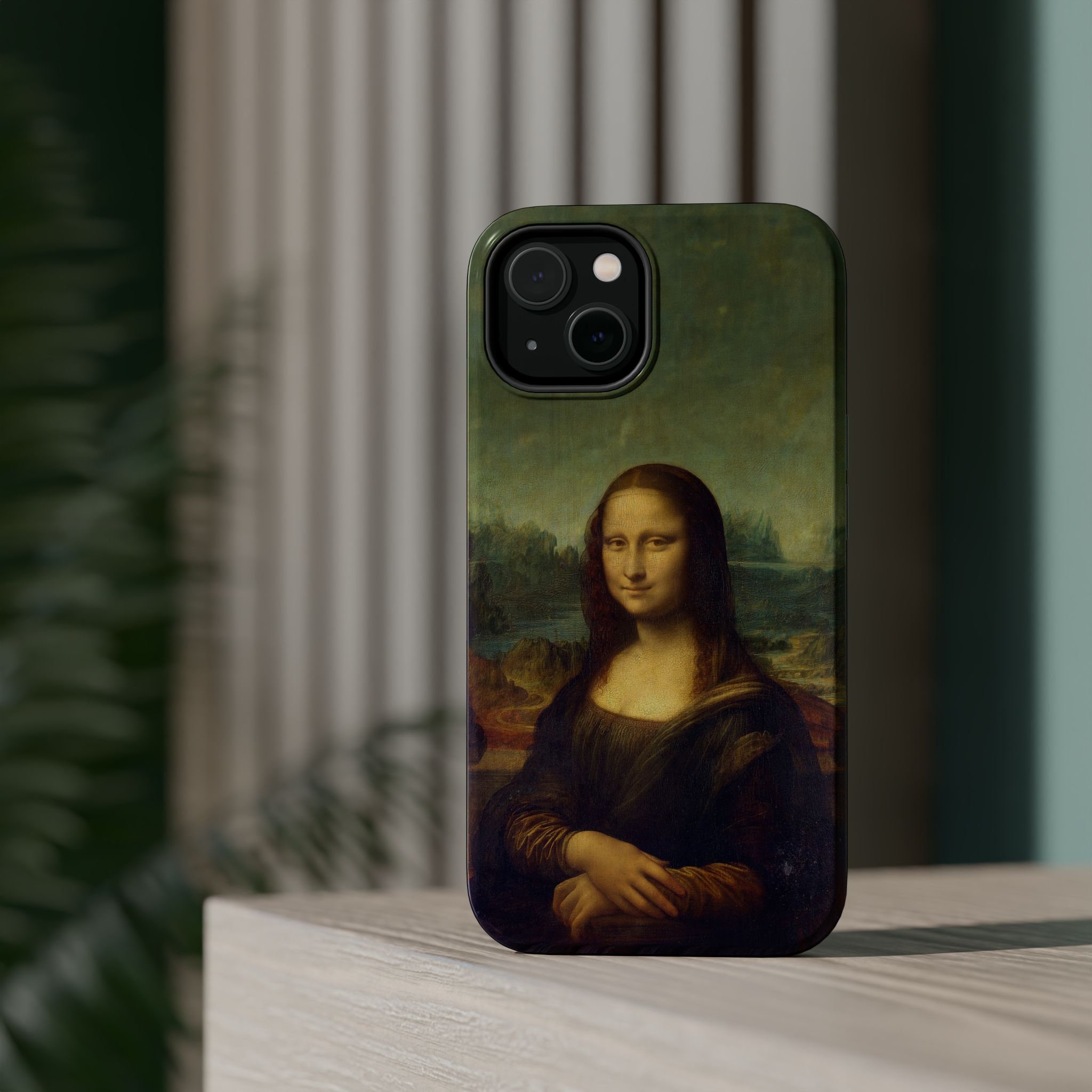 Mona Lisa 2 (outpainted) Magsafe Case Da Vinci Famous Painting Artistic Magnetic Tough iPhone 16 ...