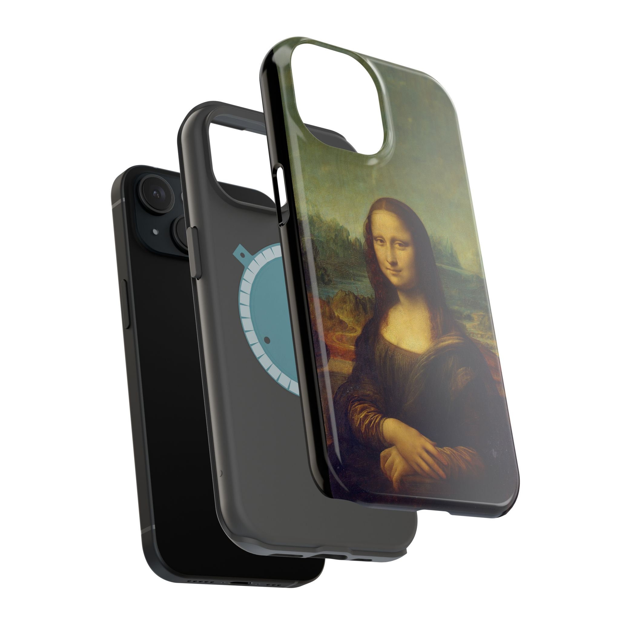 Mona Lisa 2 (outpainted) Magsafe Case Da Vinci Famous Painting Artistic Magnetic Tough iPhone 16 ...