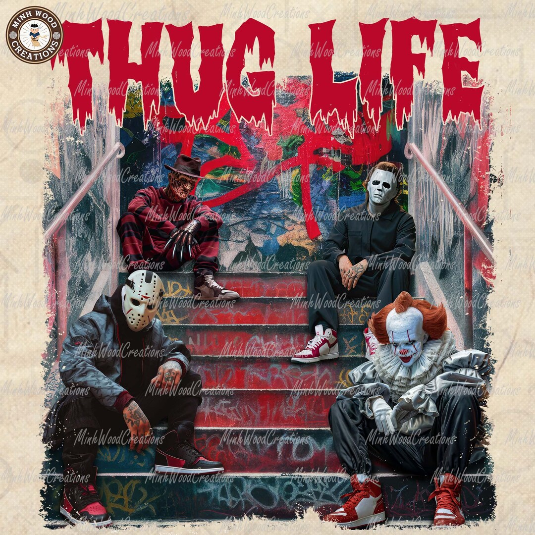 Thug Life Filme De Terror Png, Filme De Terror Png, Filme Assassino Png ...