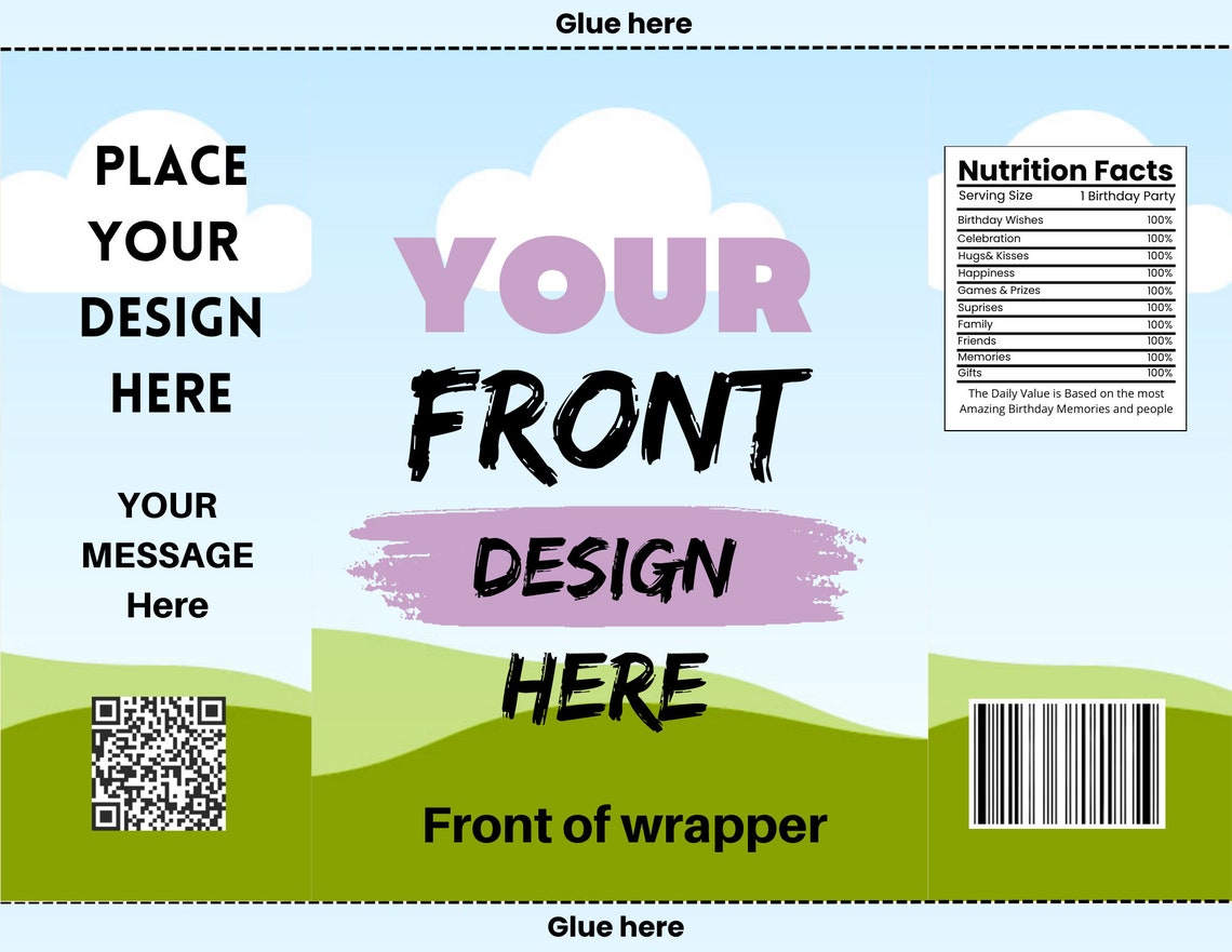 Editable Blank Canva Chip Bag Template - Etsy
