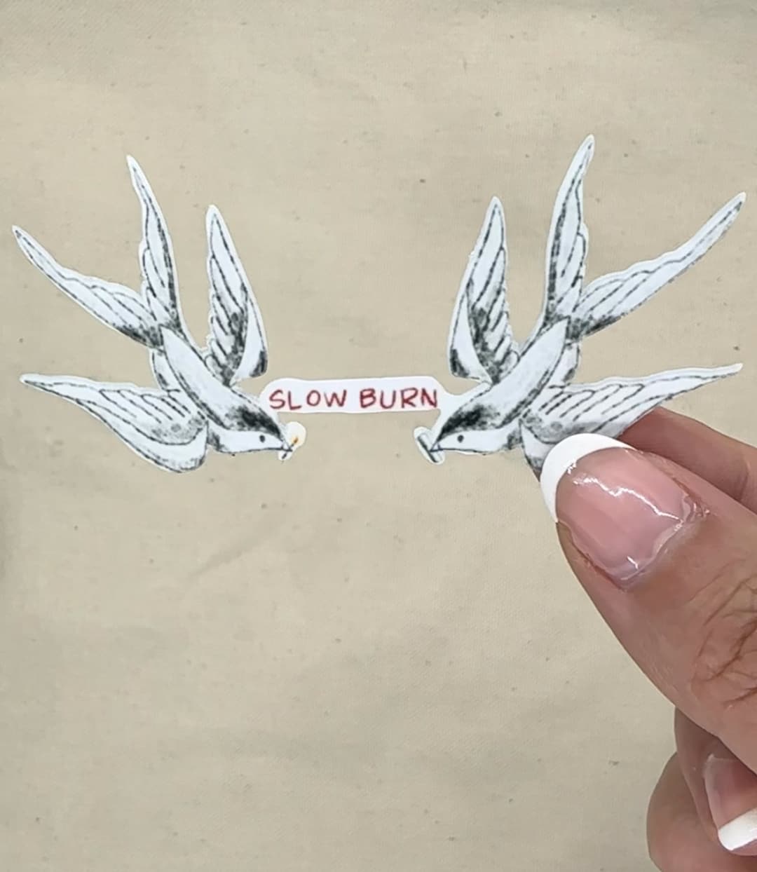 Slow Burn Sticker | Cute Sticker | Bookish Sticker | Kindle Sticker ...