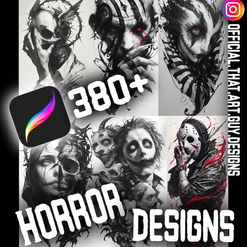 Horror Tattoo Wall Art - Etsy