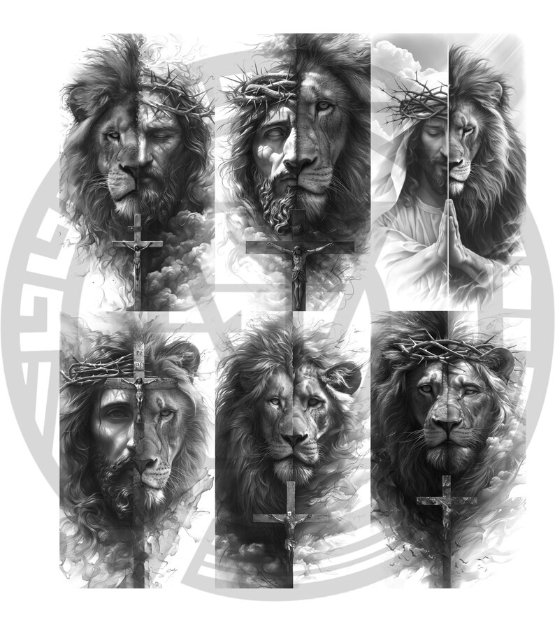 40+ Jesus Christ and Lion Procreate Brush Set, Stamps, and Designs ...