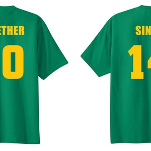 TOGETHER SINCE Custom Couples T-shirts, Anniversary & Wedding Gift ...