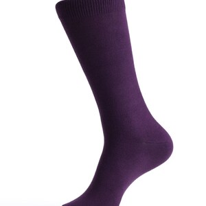 PLUM David's Bridal Specialty Color Grooms Socks, Groomsmen Socks ...