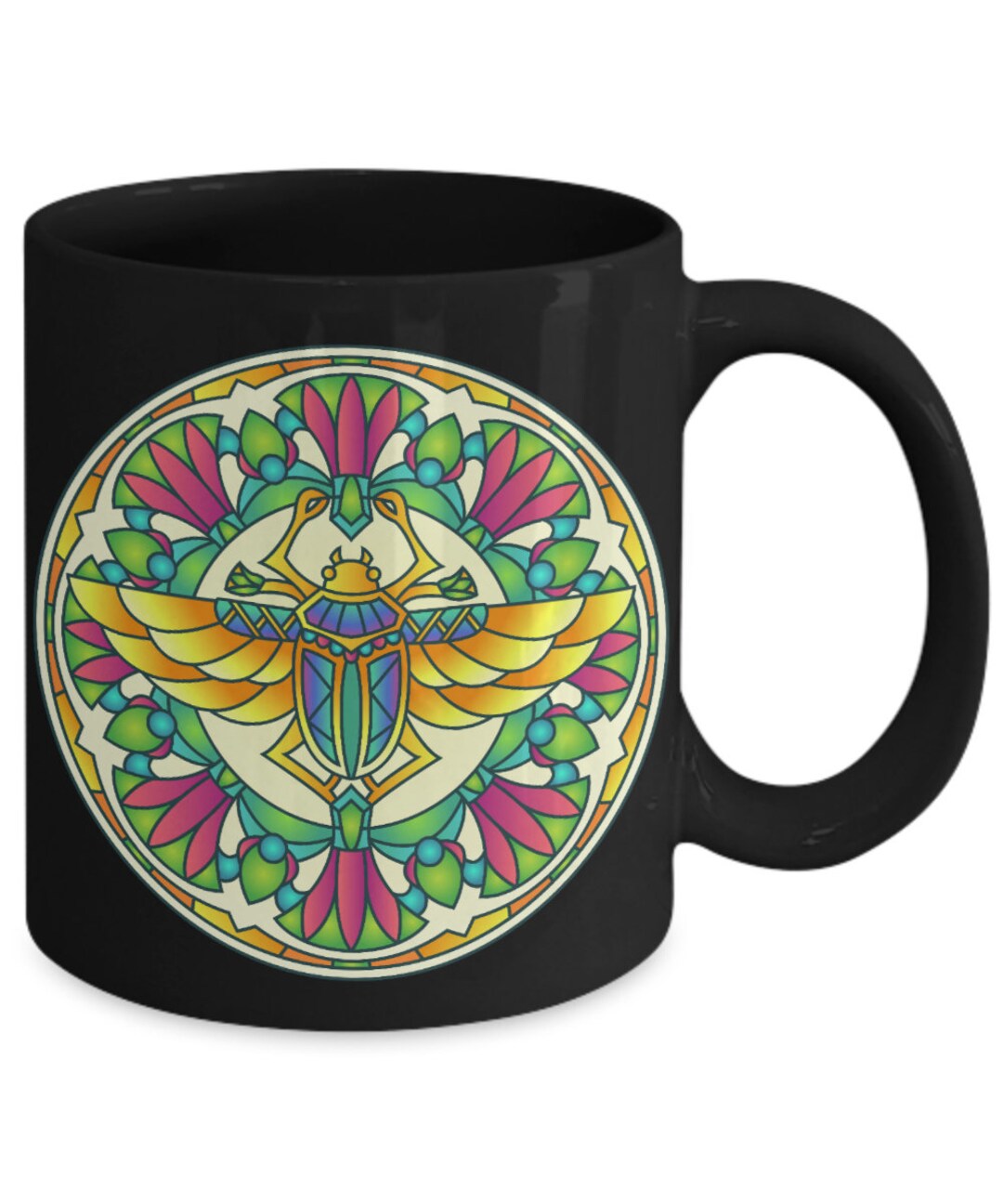 Scarab Mandala Mug - Etsy