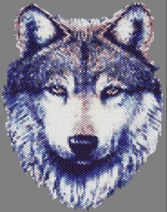 Pony Bead Pattern Wolf