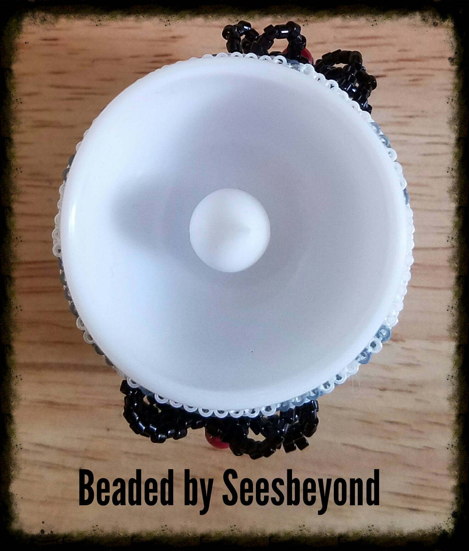 Spiders Tea Light, Black Widow, Hand Beaded, Flameless - Etsy