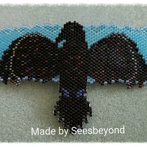 Raven Beaded Barrette - Etsy