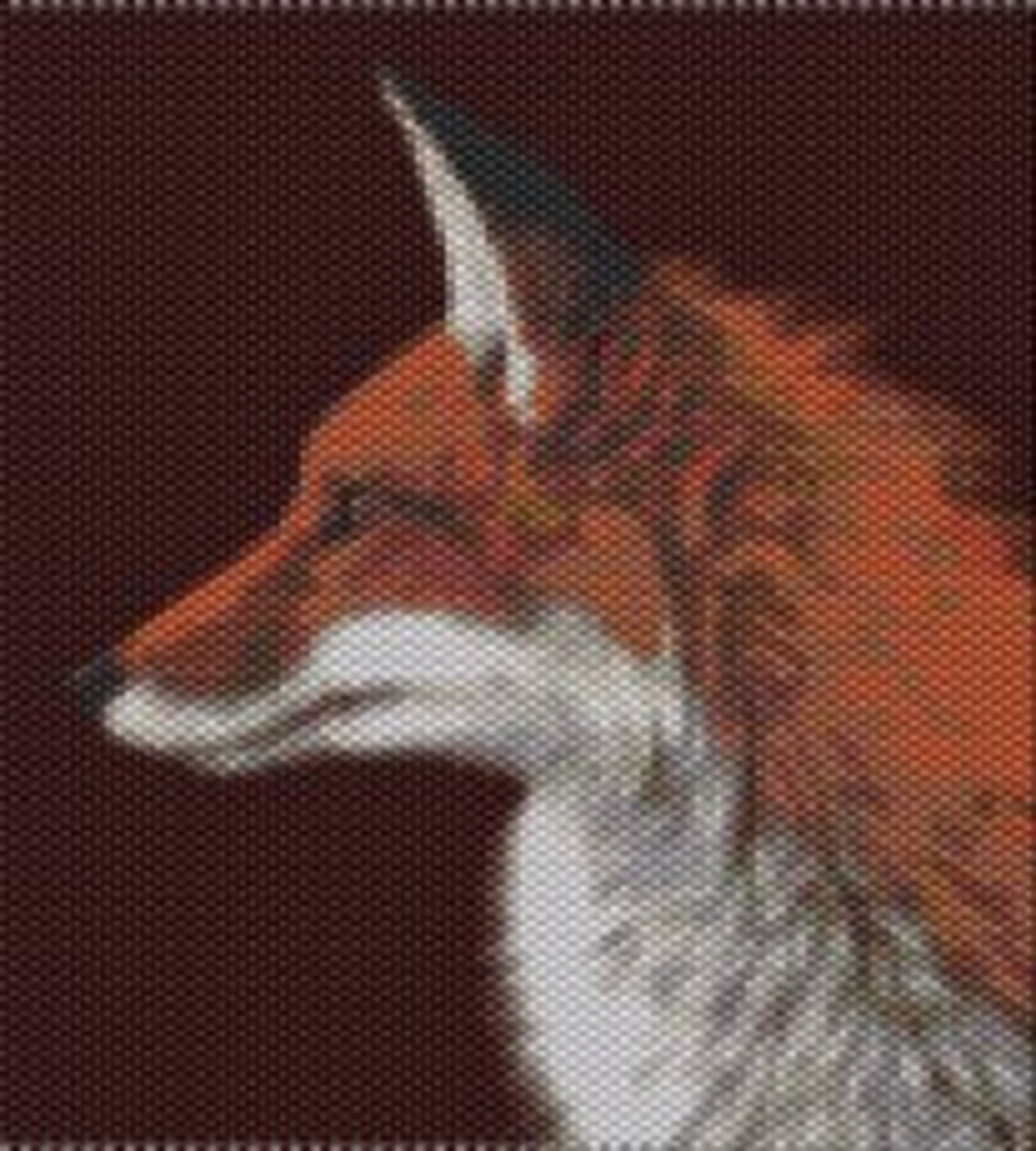 Red Fox, Beaded Tapestry Pattern - Etsy