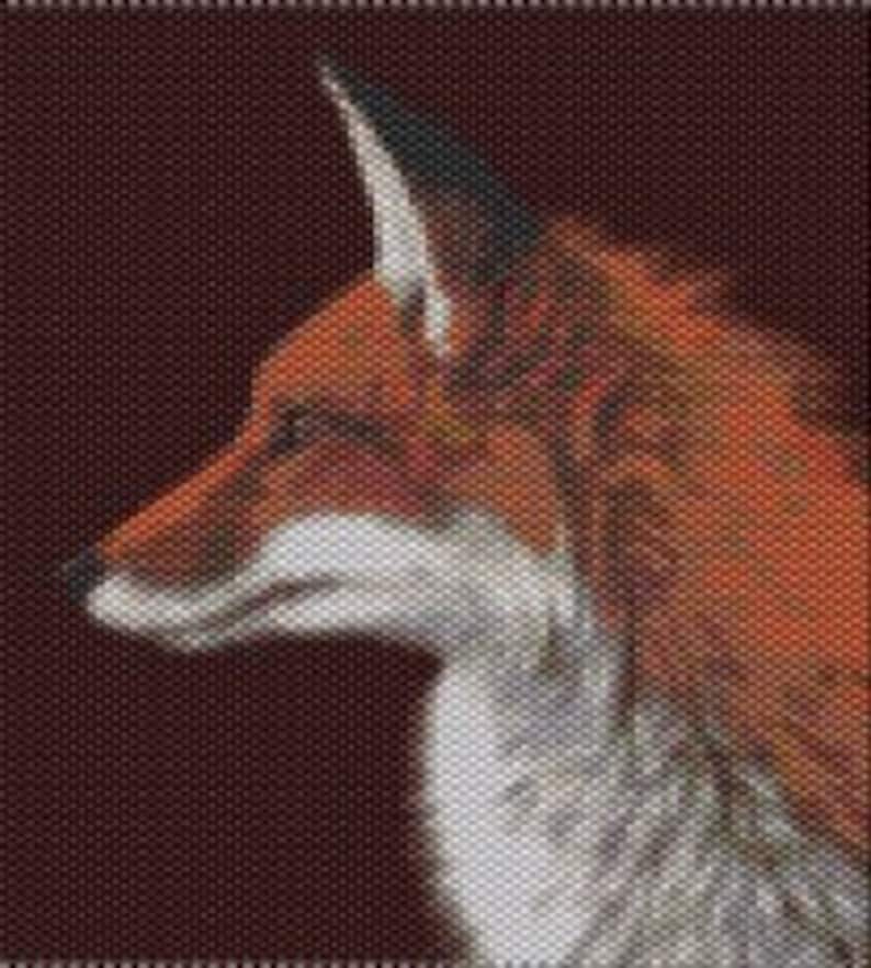 Red Fox, Beaded Tapestry Pattern - Etsy