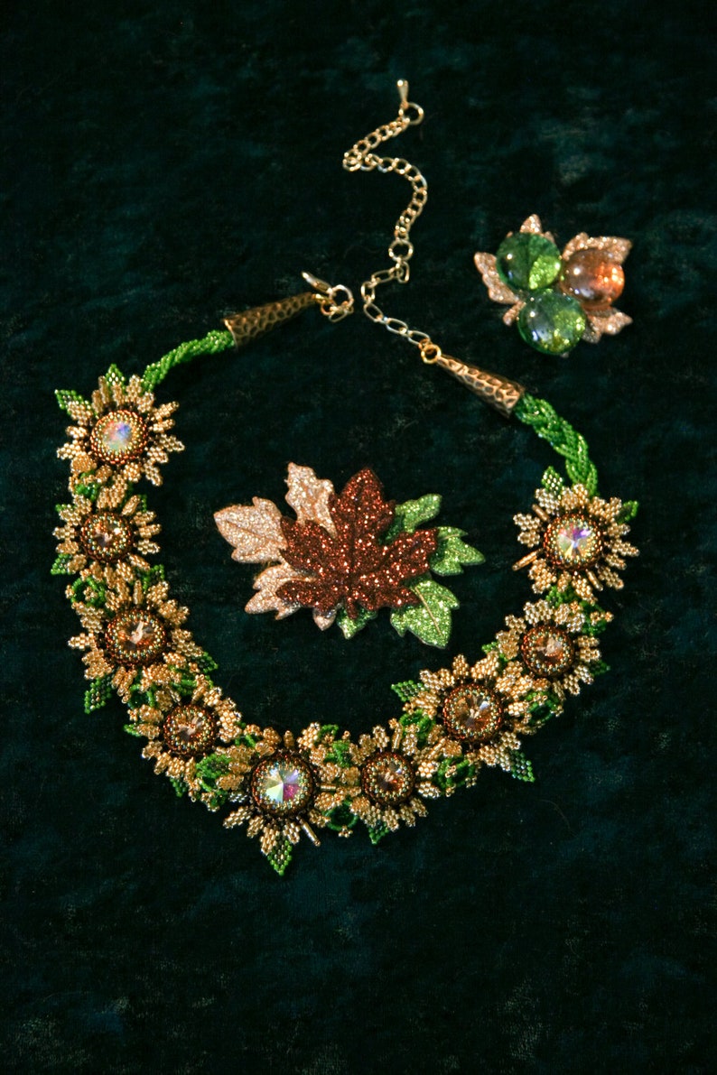 Fall Flowers Full of Crystals One of a Kind That Sparkles - Etsy