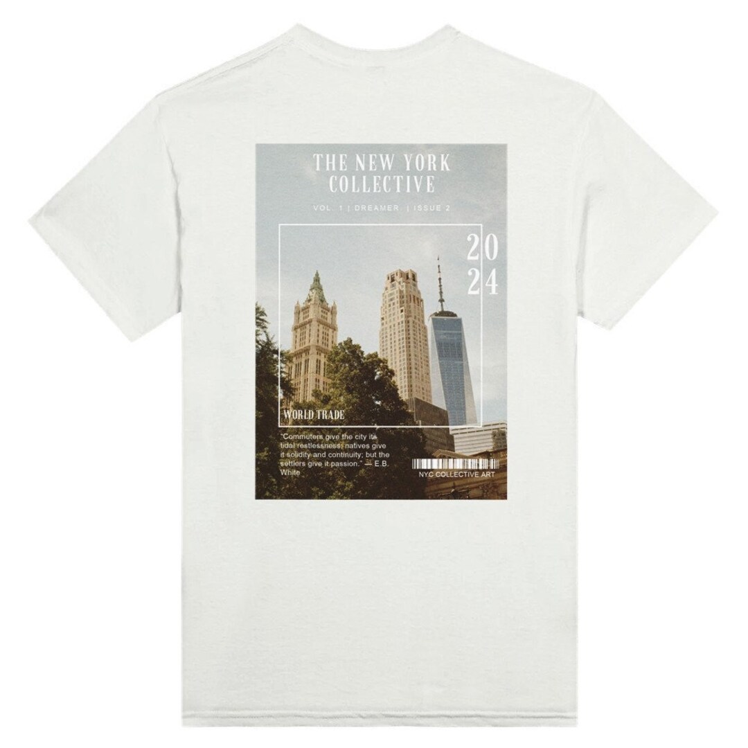 The New York Collective Magazine Style Heavyweight Unisex Crewneck T ...