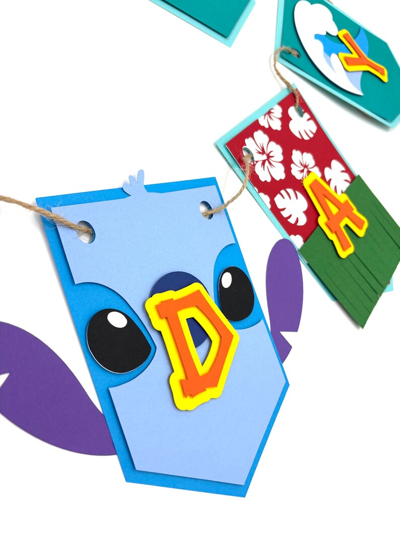Lilo and Stitch Birthday Party Banner : Custom Name Party Sign - Etsy