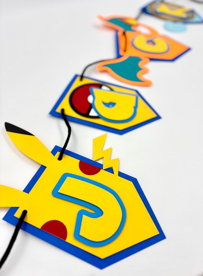 Pokemon Birthday Banner : Custom Pikachu Party Sign for Kids - Etsy