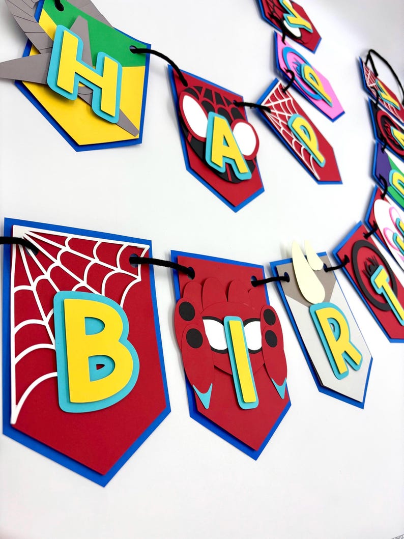 Custom Spidey Birthday Banner – Personalized Party Sign - Etsy