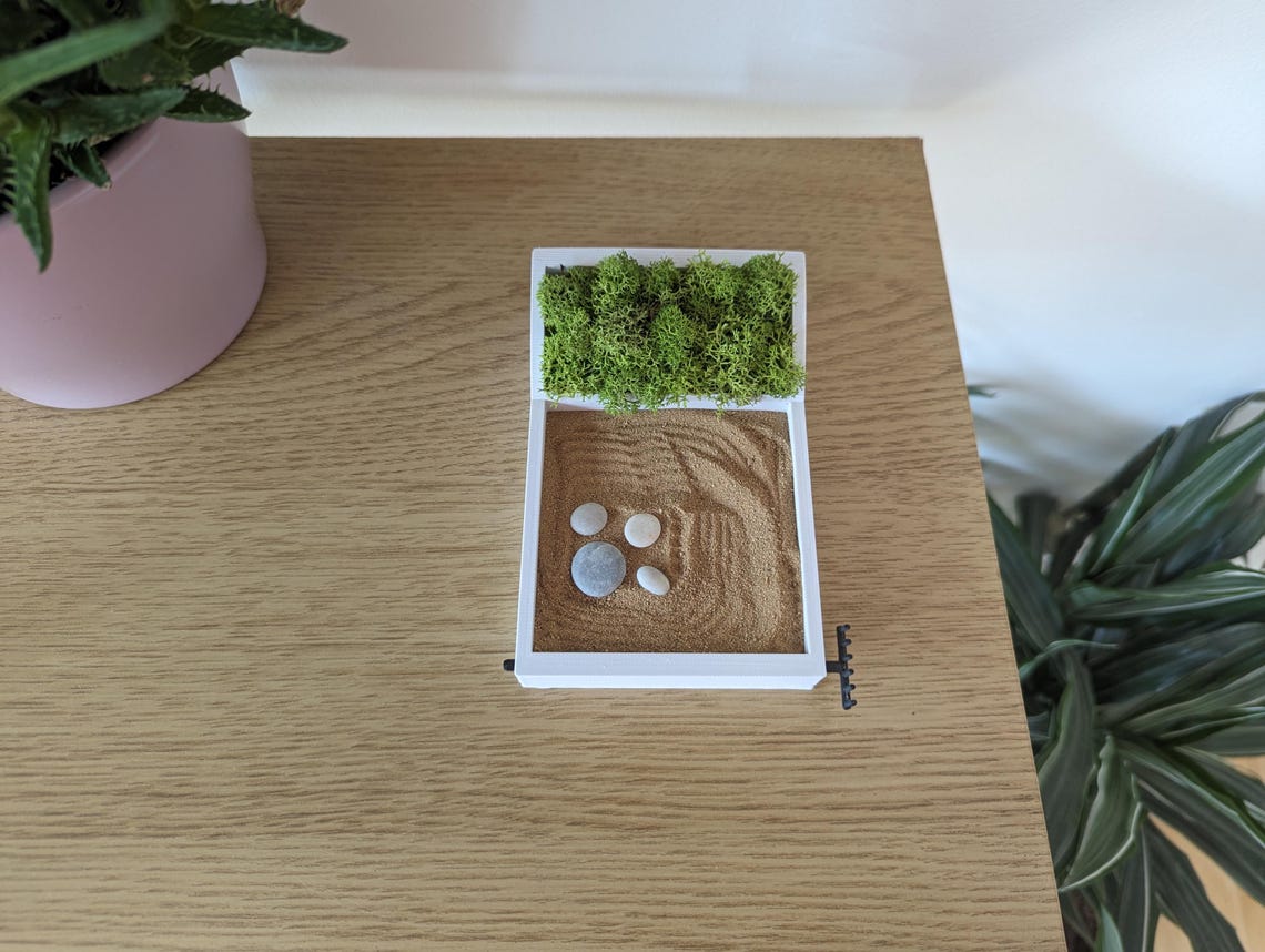 Mini Zen Garden Stress/fidget Zen Garden for Your Desk 3D Printed - Etsy