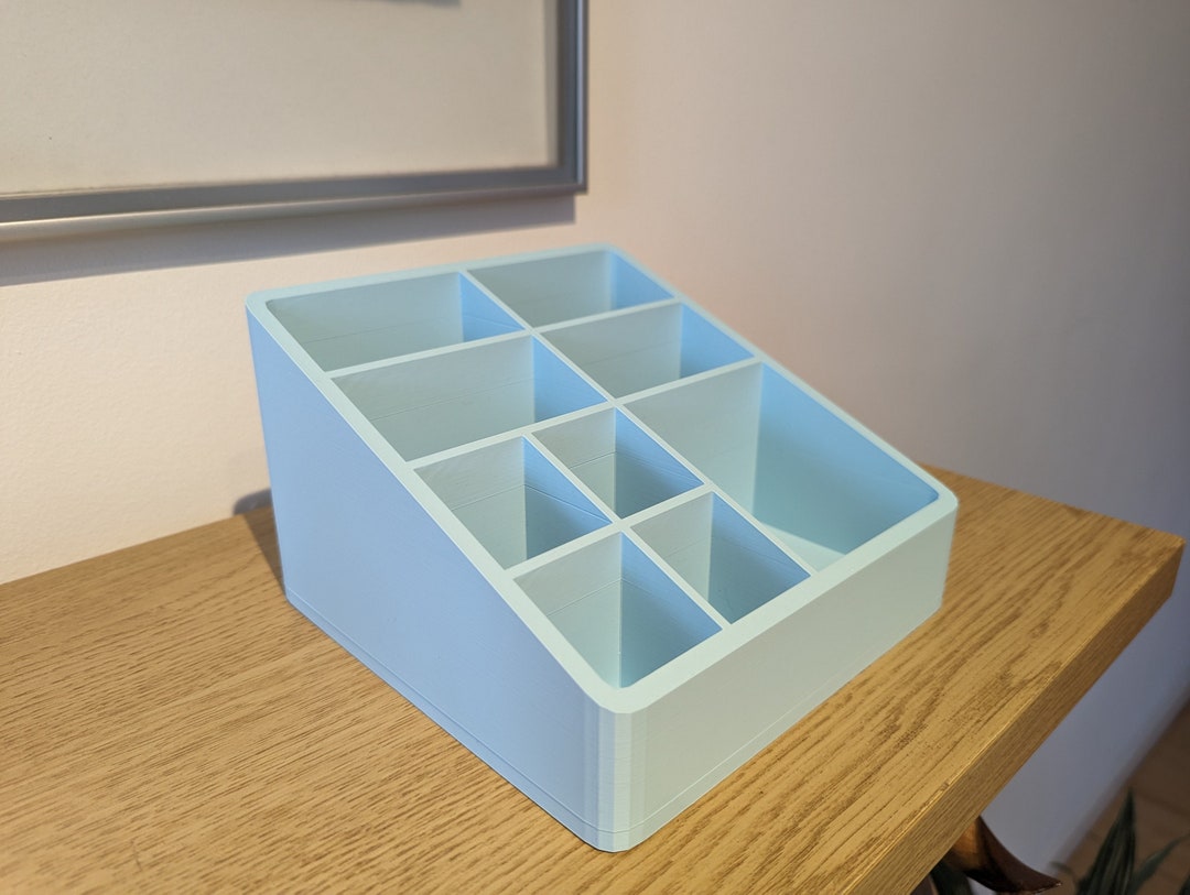 Organiser Box 3D Printed Homeware Organisation Desk Storage Blue, Black ...