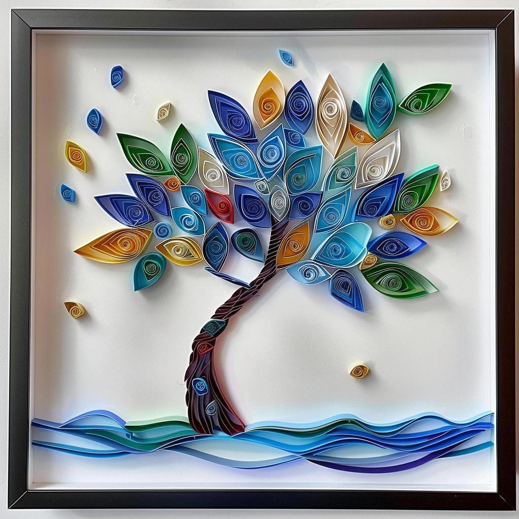 Creative Tree Quilling Art - Etsy