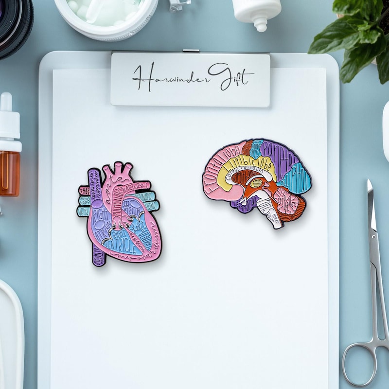 Custom Brain Lapel Pin - Etsy