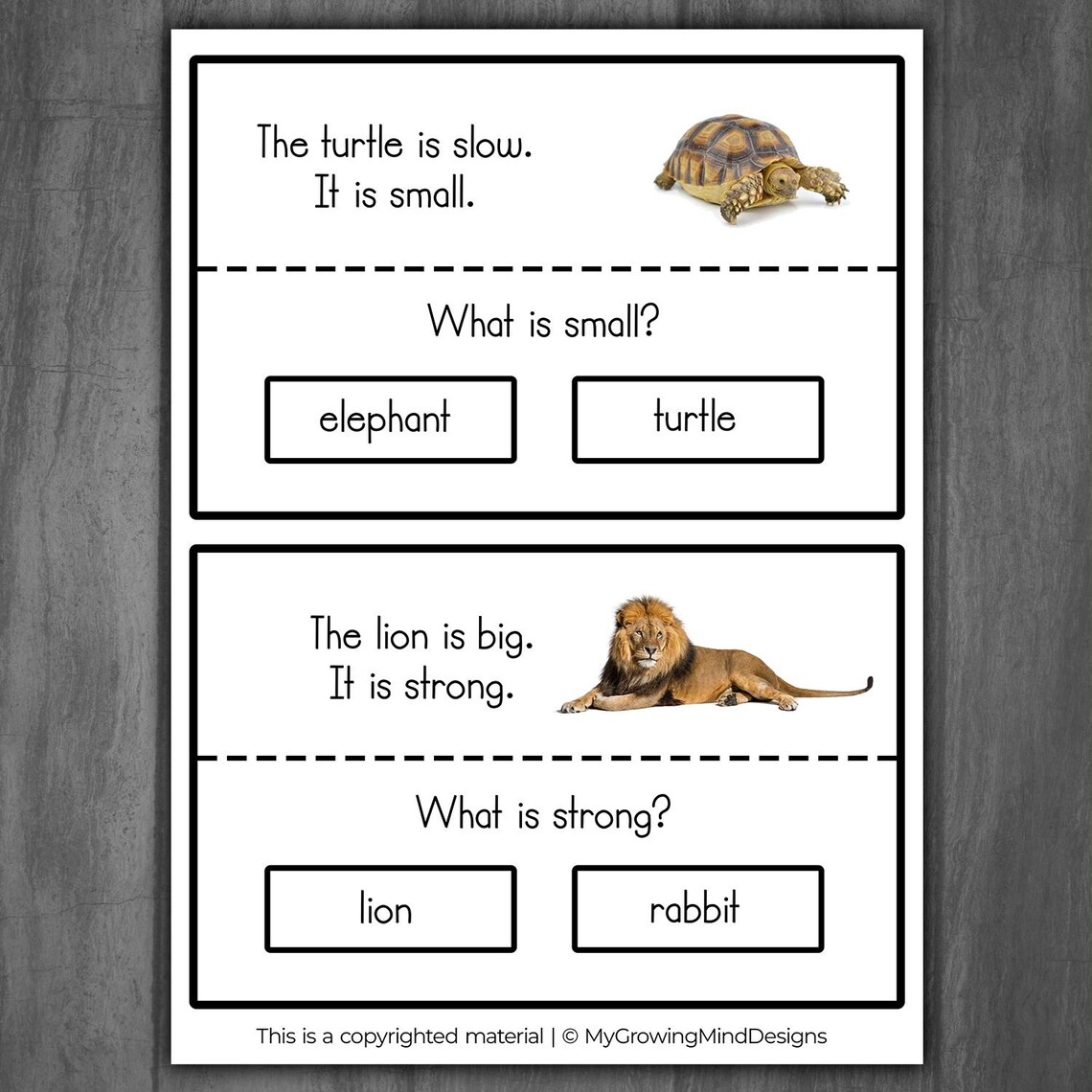 Autism Reading Comprehension Worksheets | Special Education Speech ...