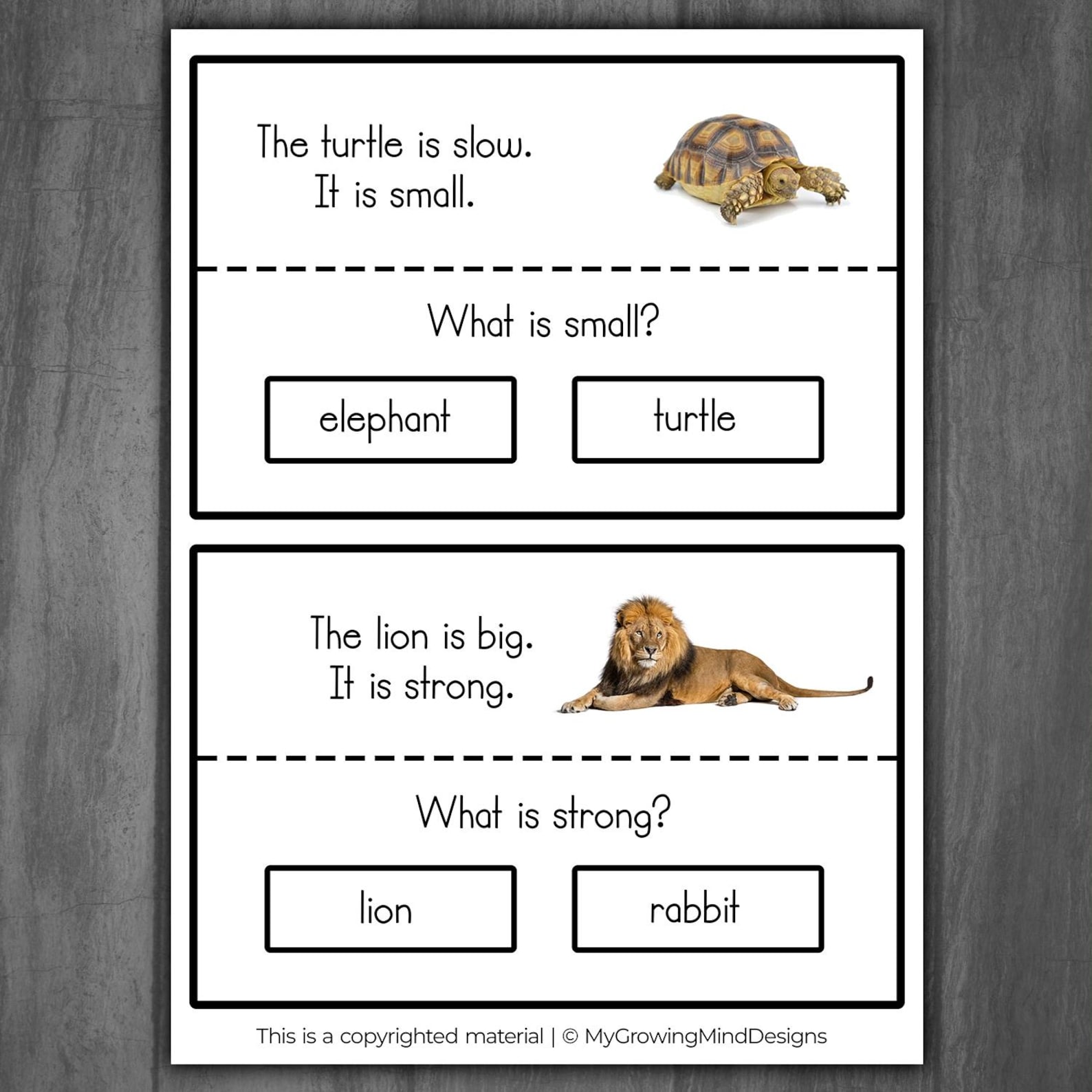 Autism Reading Comprehension Worksheets | Special Education Speech ...