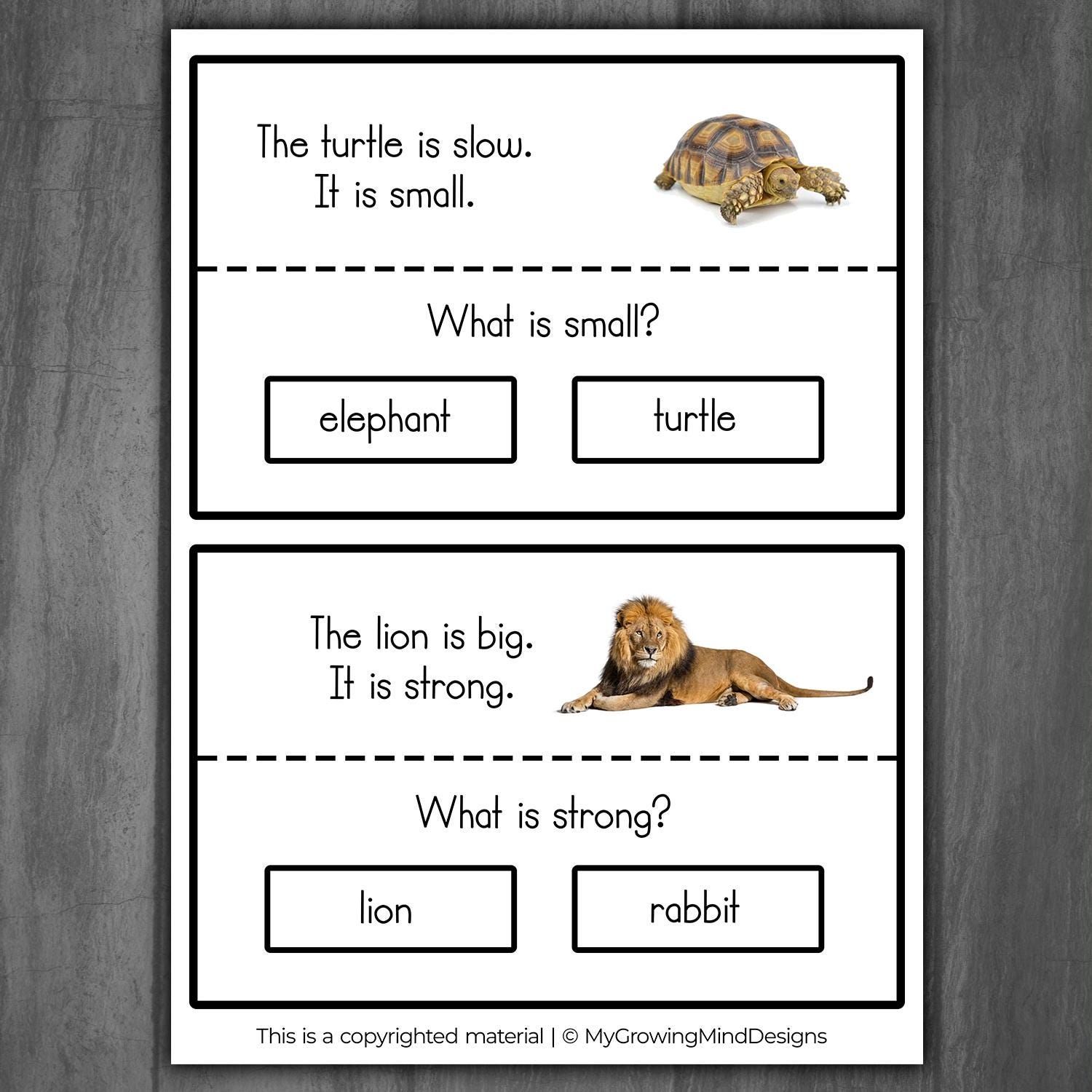 Autism Reading Comprehension Worksheets | Special Education Speech ...