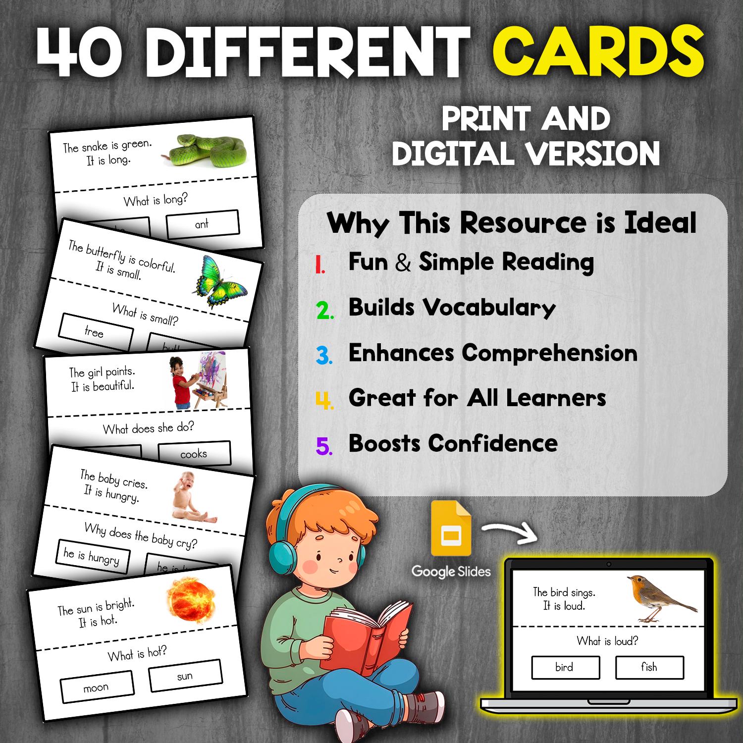 Autism Reading Comprehension Worksheets | Special Education Speech ...