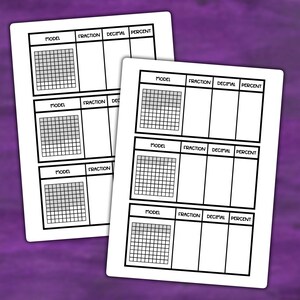Converting Fractions, Decimals and Percentages Worksheets | Fractions ...