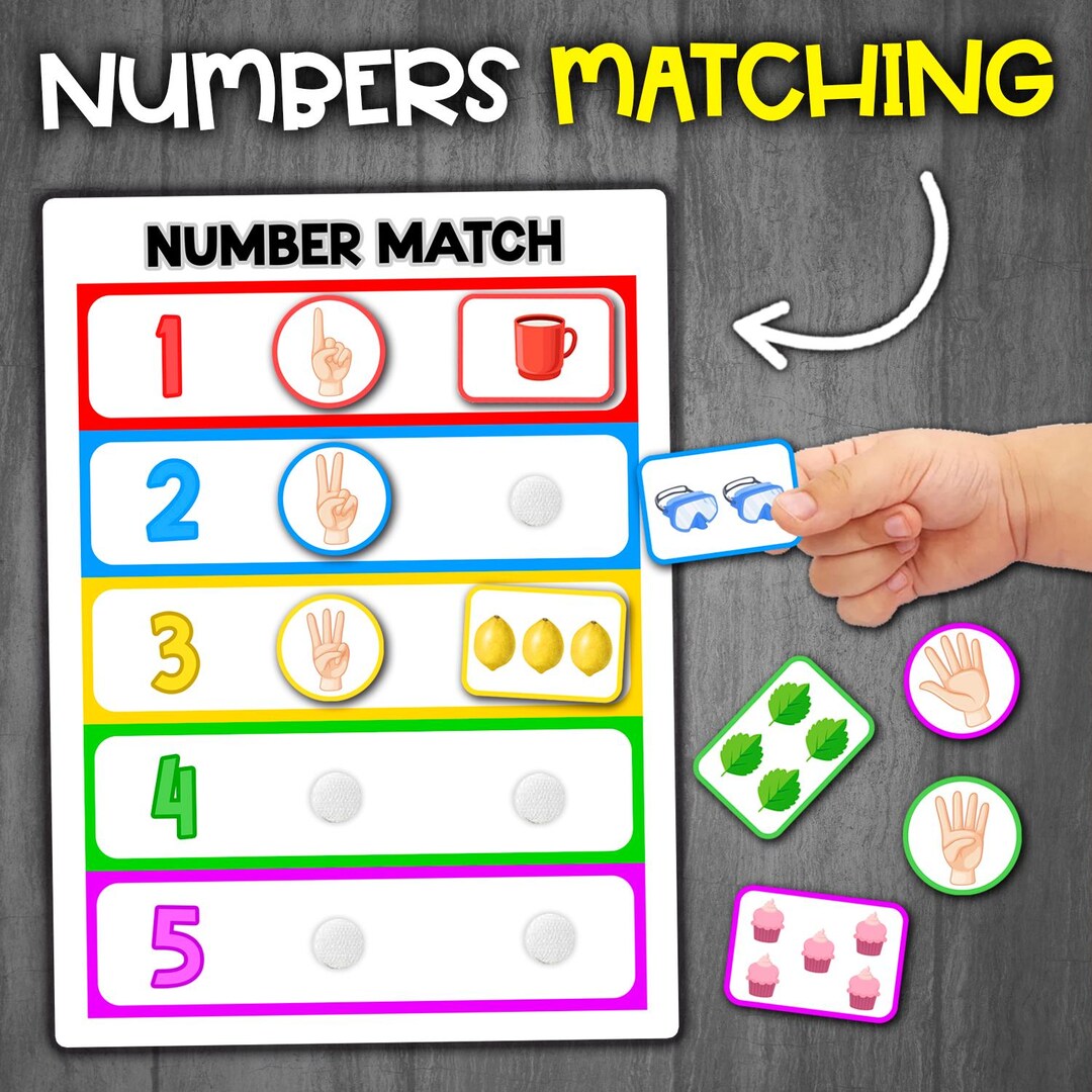 Preschool Math Counting Activity Learning to Count Activity Preschool ...