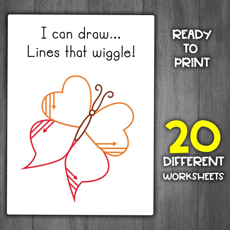 Line Tracing Practice | Line Drawing Activity | Prewriting | Tracing ...