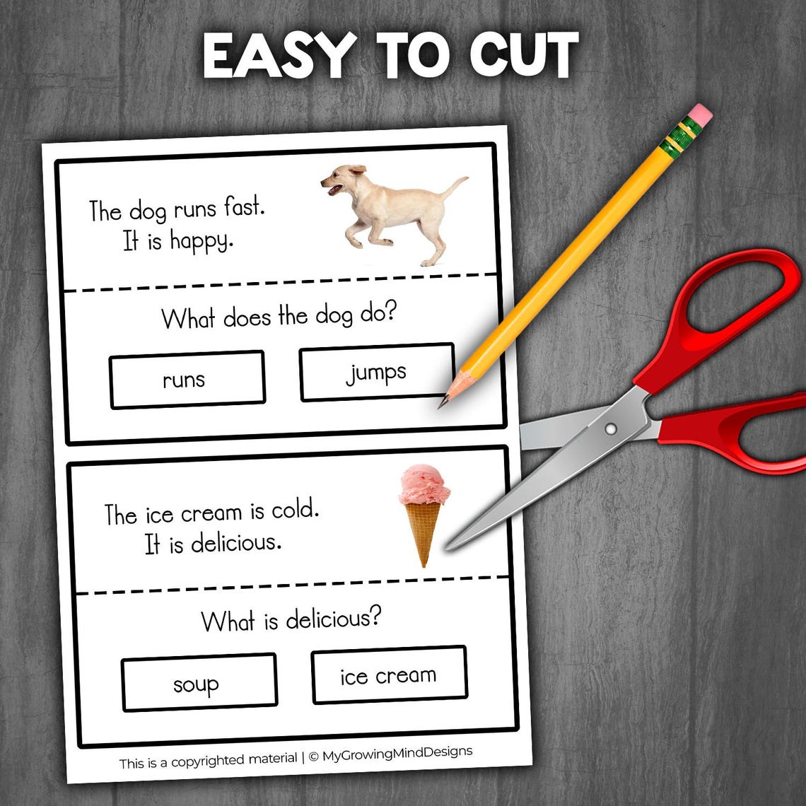 Autism Reading Comprehension Worksheets | Special Education Speech ...